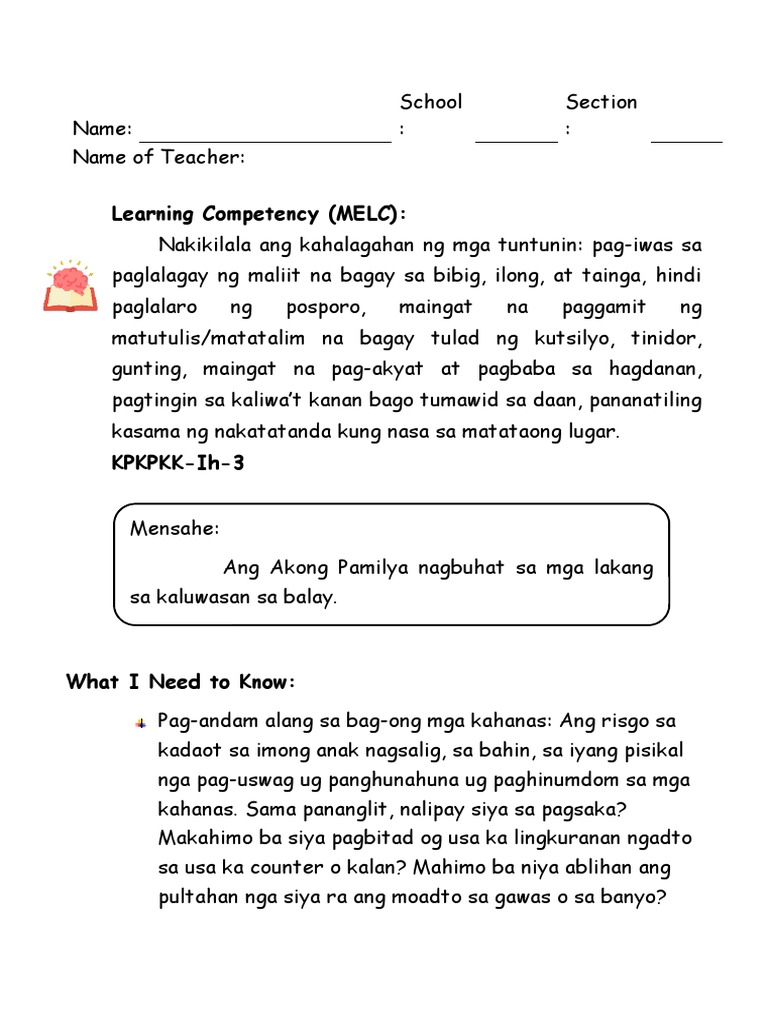 Kinder-Activity-Worksheets Q3-WEEK9 FINAL | PDF