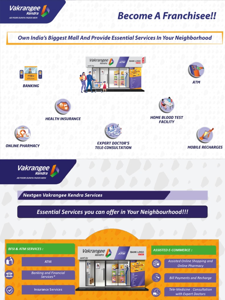 Vakrangee - Franchisee Presentation - Phase 1 - Gold Model | PDF ...