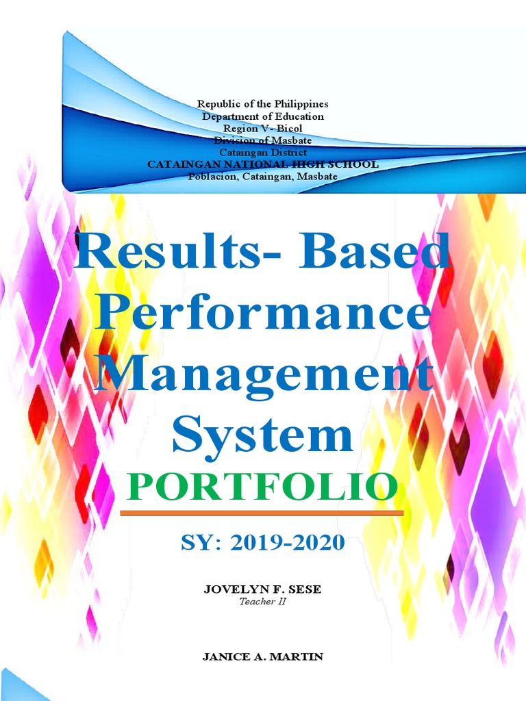 Results-Based Performance Management System: Portfolio | PDF ...