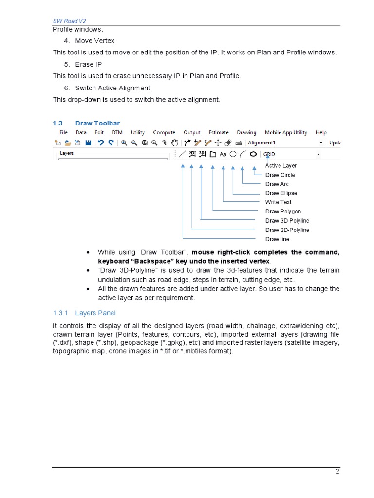 1.3 Draw Toolbar: SW Road V2 | PDF