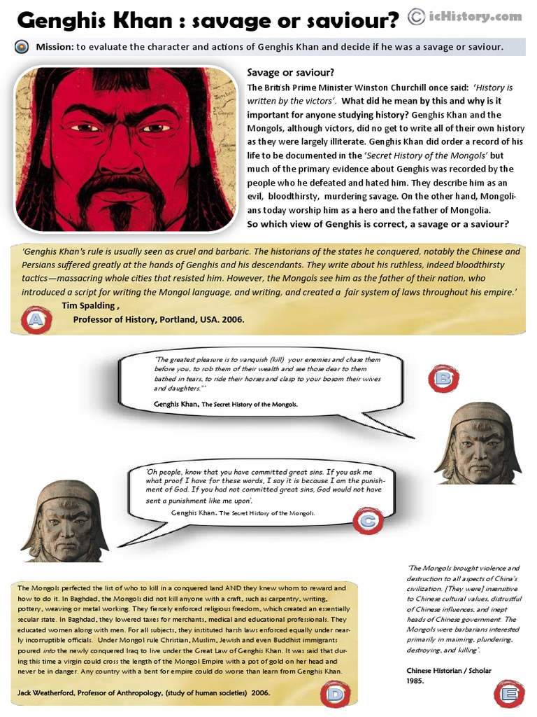 IC History Genghis Part 2 PDF | PDF | Genghis Khan | Mongols
