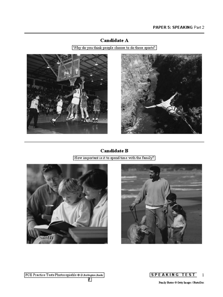 FCE Test 2 Speaking | PDF