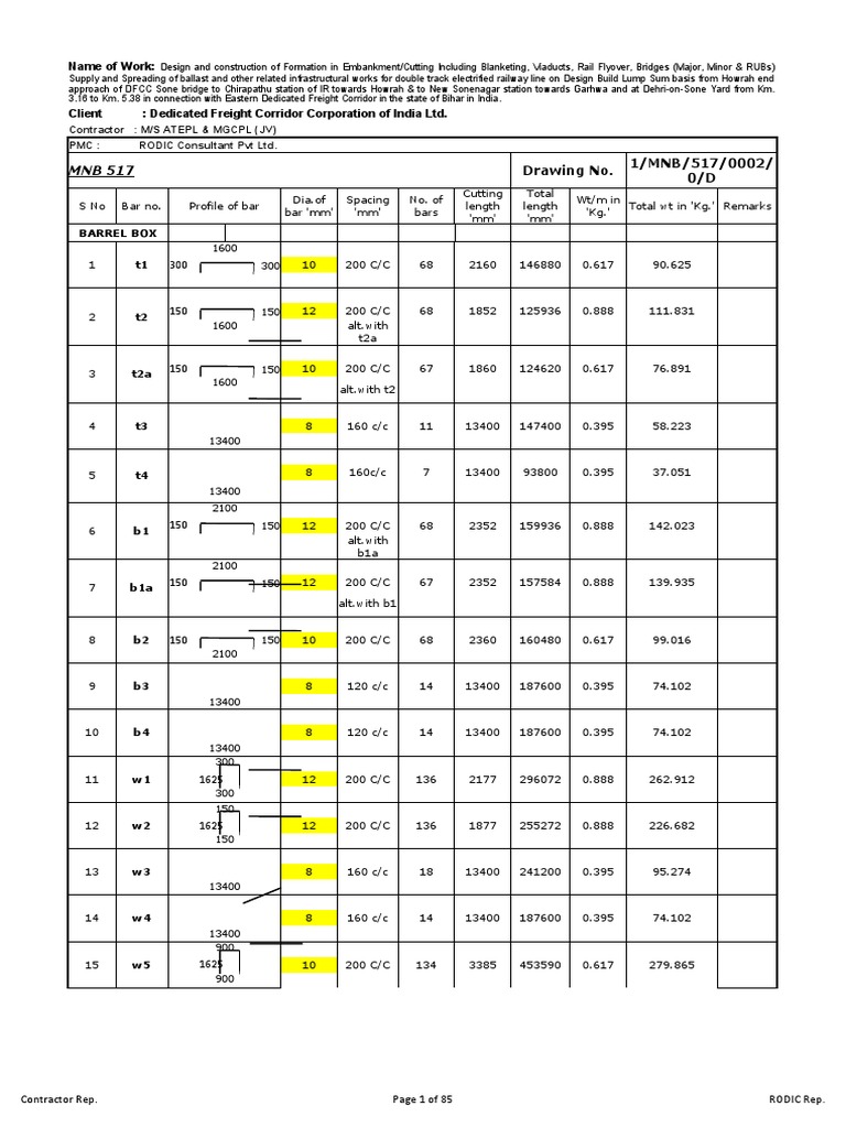 Minor Bridge Gaya Line | PDF | Rail Freight Transport | Land Transport