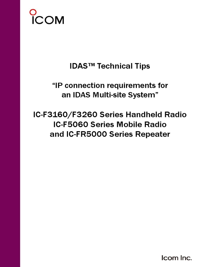 TechnicalDoc-Icom-TIPS IDAS IP Requirement Ver1 0 | PDF | Virtual ...