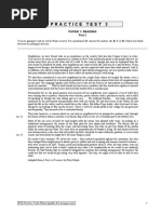 PET Practice Test 1 Answer Key | PDF