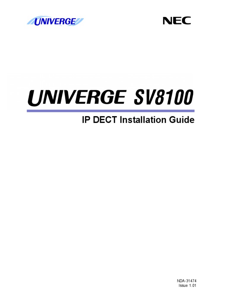 IP DECT Installation Guide: NDA-31474 Issue 1.01 | PDF | Ip Address ...