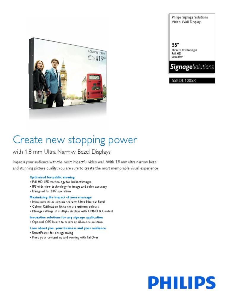 Create New Stopping Power: With 1.8 MM Ultra Narrow Bezel Displays ...