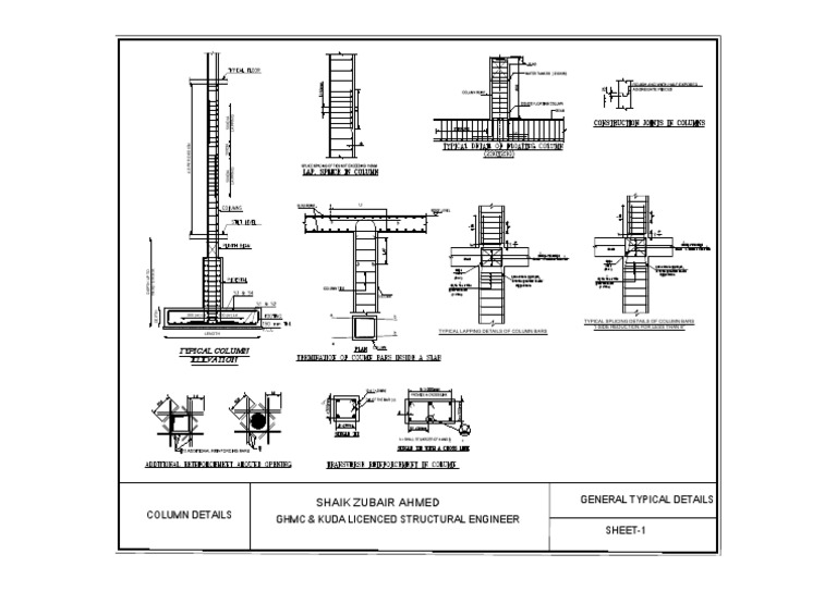 Column Details | PDF | Structural Engineering | Civil Engineering