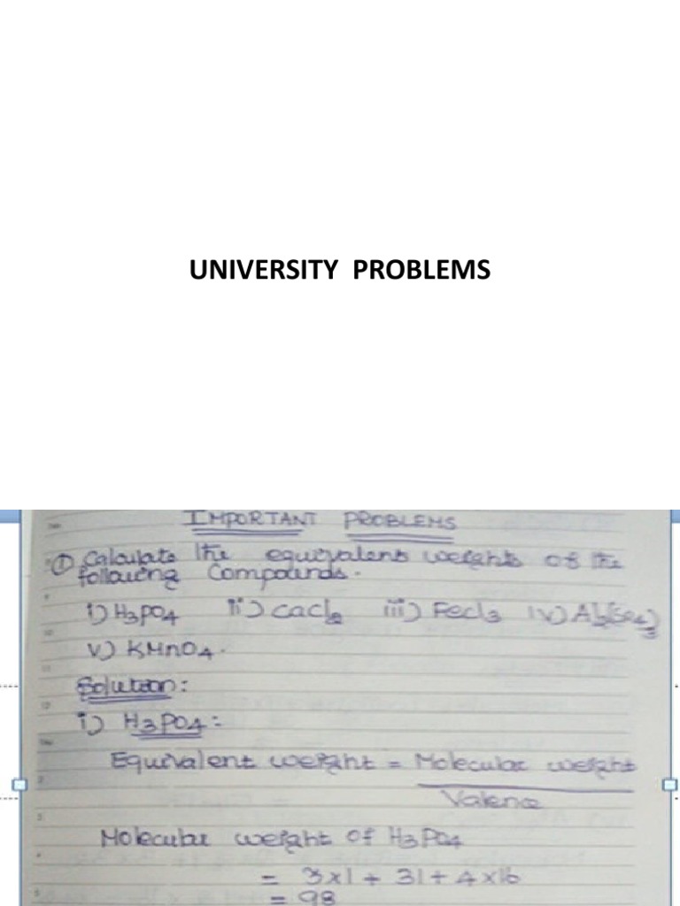 University Problems | PDF