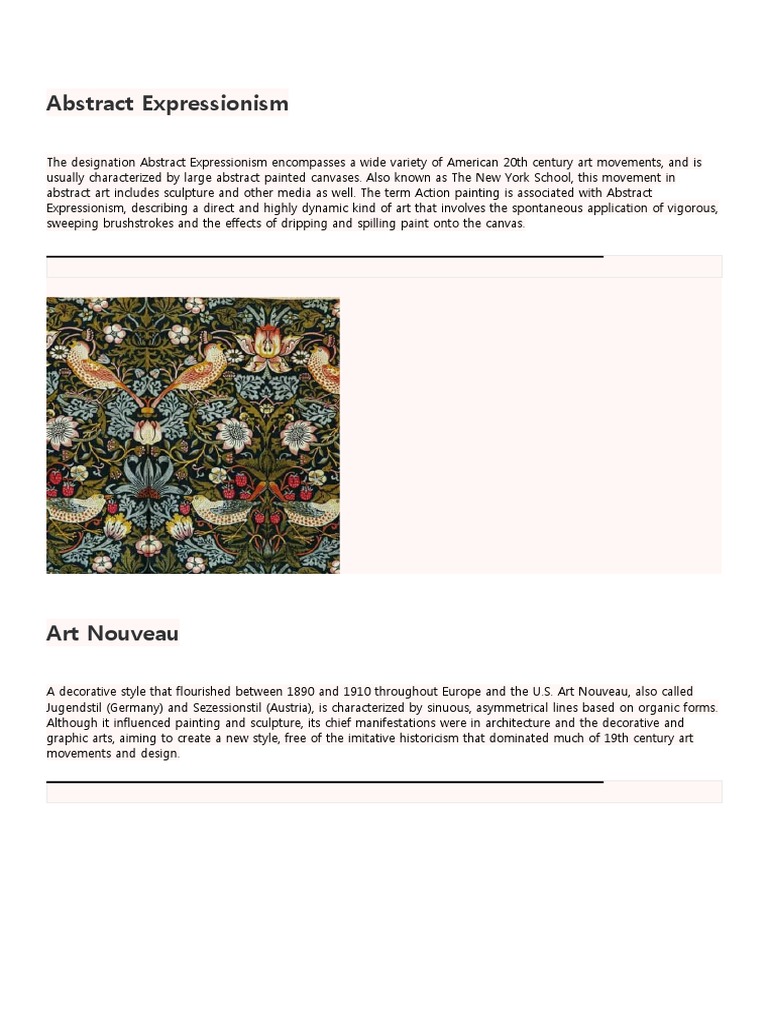 Abstract Expressionism | PDF | Impressionism | Visual Arts Theory