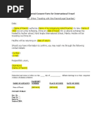 DFA Authorization Letter | PDF