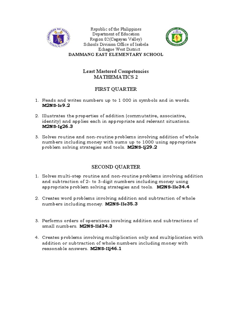 LMC (Grade 2) | PDF | Cognitive Science