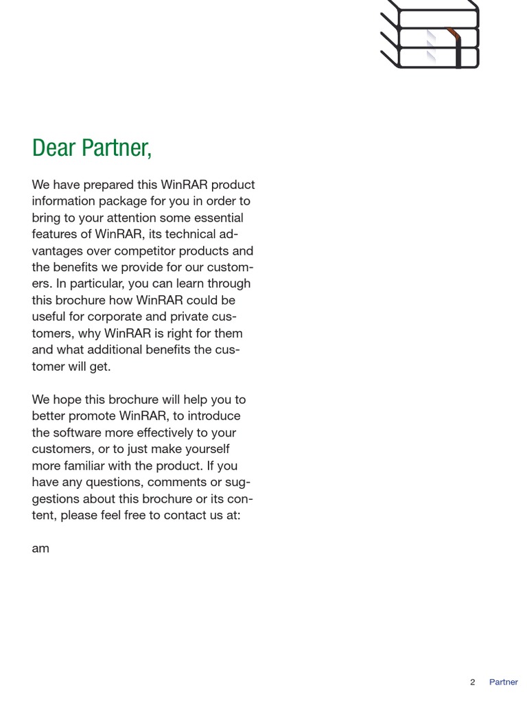 Dear Partner,: Partner Product Information Partner | PDF | Computer ...