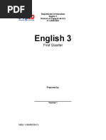 English 3 Quarter 2 Week 2 Lesson 1 2 3 | PDF | Grammatical Tense | Verb