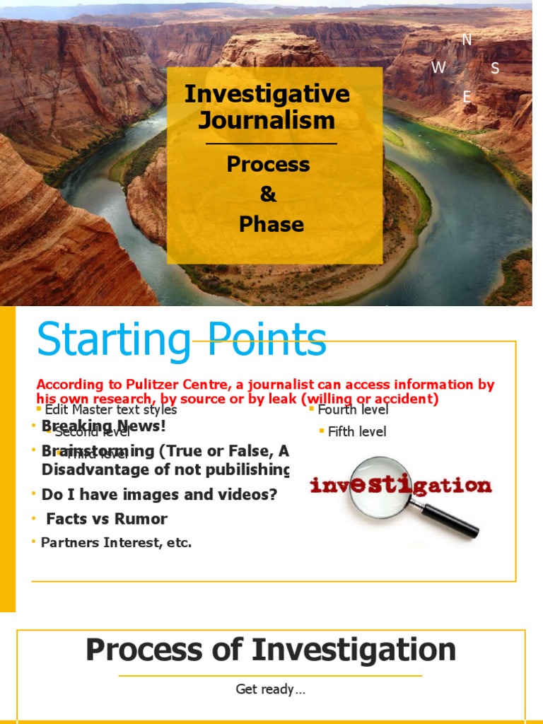 Investigative Journalism: Process & Phase | PDF