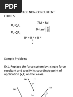 Mech 1 Module 2 Unit 4 (Resultant of Non-Concurrent Forces) | PDF | Force