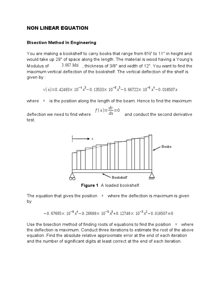 Non Linear Equation Front Page | PDF | Equations | Mathematical Concepts