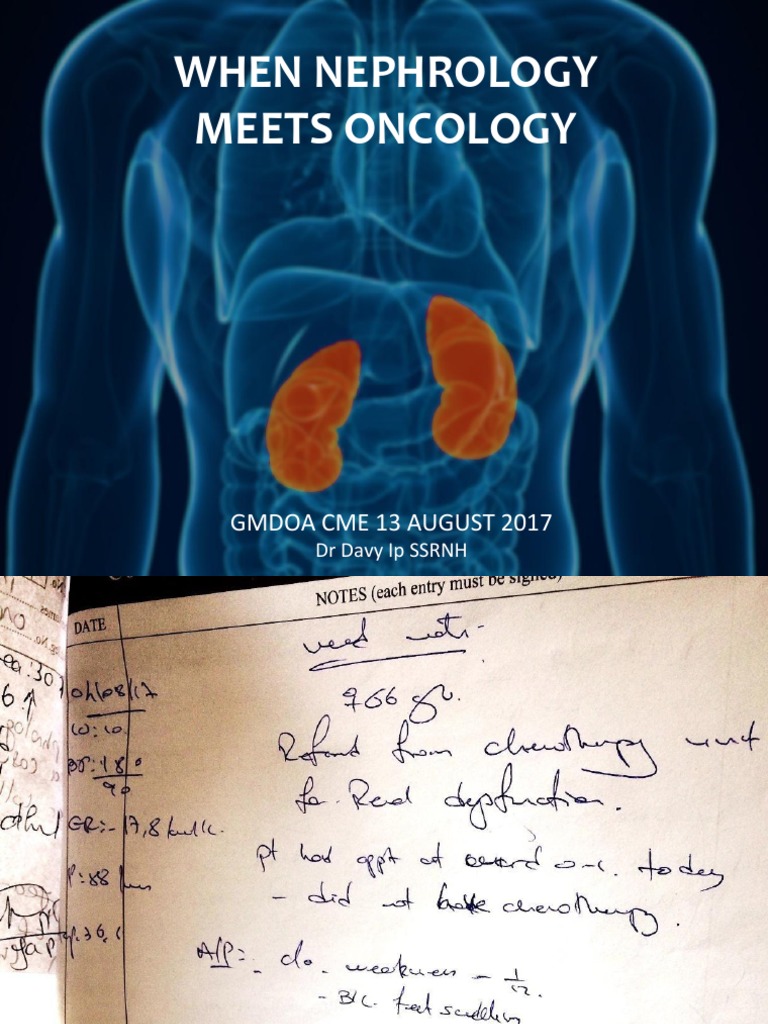 Nephro Meets Onco | PDF | Chronic Kidney Disease | Renal Function