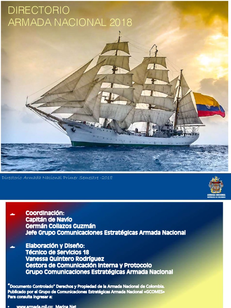 Directorio Armada Nacional 2018 | PDF | Bogotá | Rango militar