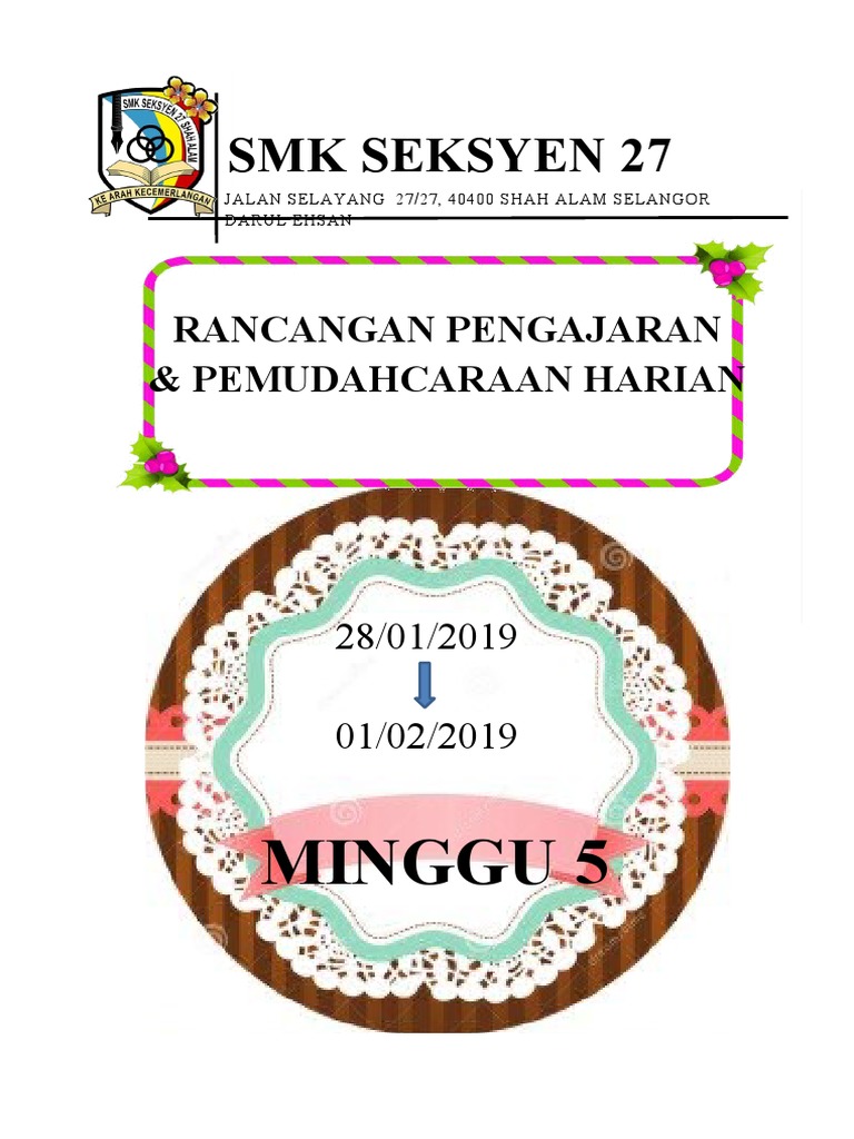 Cover RPH Mingguan | PDF