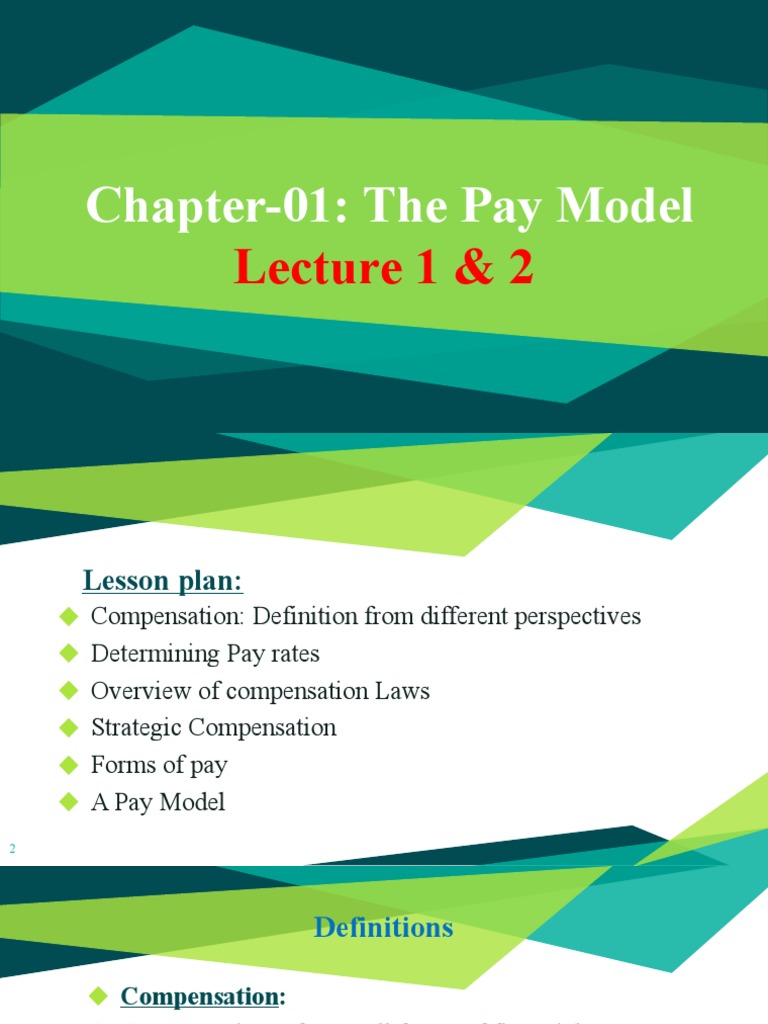 Chapter-01 (Pay Model) ) | PDF | Wage | Equal Pay For Equal Work