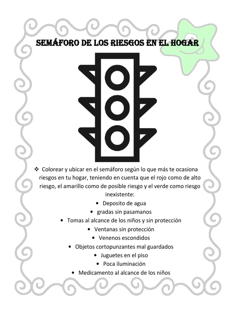 Semáforo de Los Riesgos en El Hogar | PDF