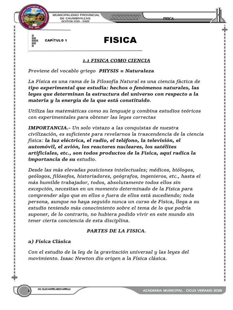 Introducción a la Física y su Estructura | PDF | Partículas fisicas ...