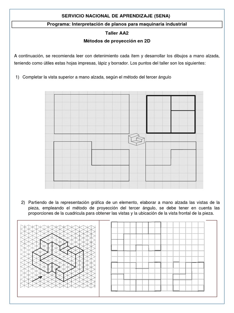 Desarrollo Taller - Métodos de Proyección en 2D | PDF Desarrollo Taller - Métodos de Proyección en 2D | PDF