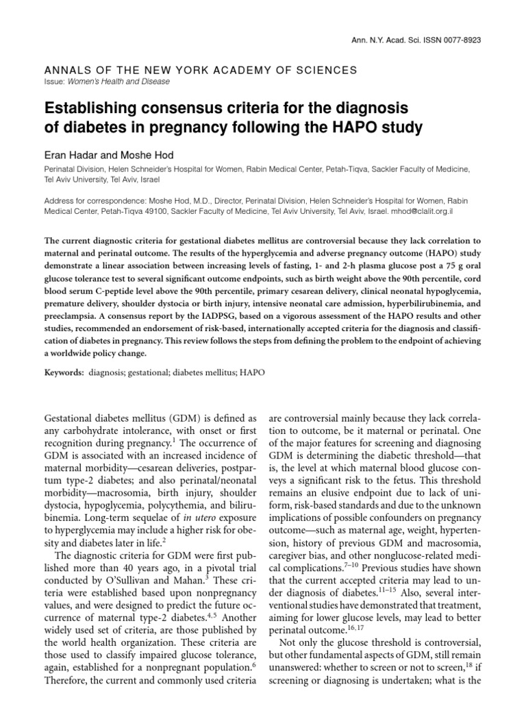 Hapo Study GDM | PDF | Gestational Diabetes | Glycated Hemoglobin