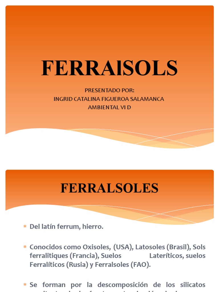 FERRALSOLS | PDF | Ciencias fisicas | Química