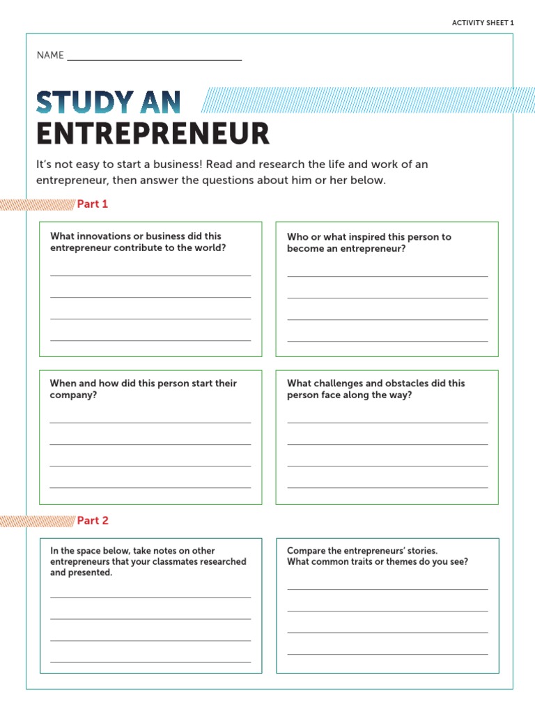 Shark Tank Activity 1 Study Entrepreneur PDF | Download Free PDF | Business