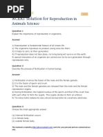 Reproduction in Animals CLASS VIII NOTES | PDF | Reproductive System ...