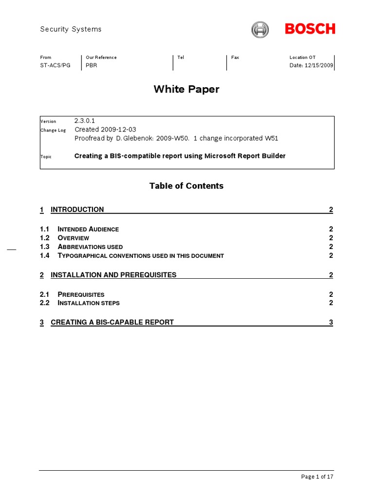 WP - Creating - A - BIS - Compatible - Report - in MS - ReportBuilder | PDF | Microsoft Sql ...