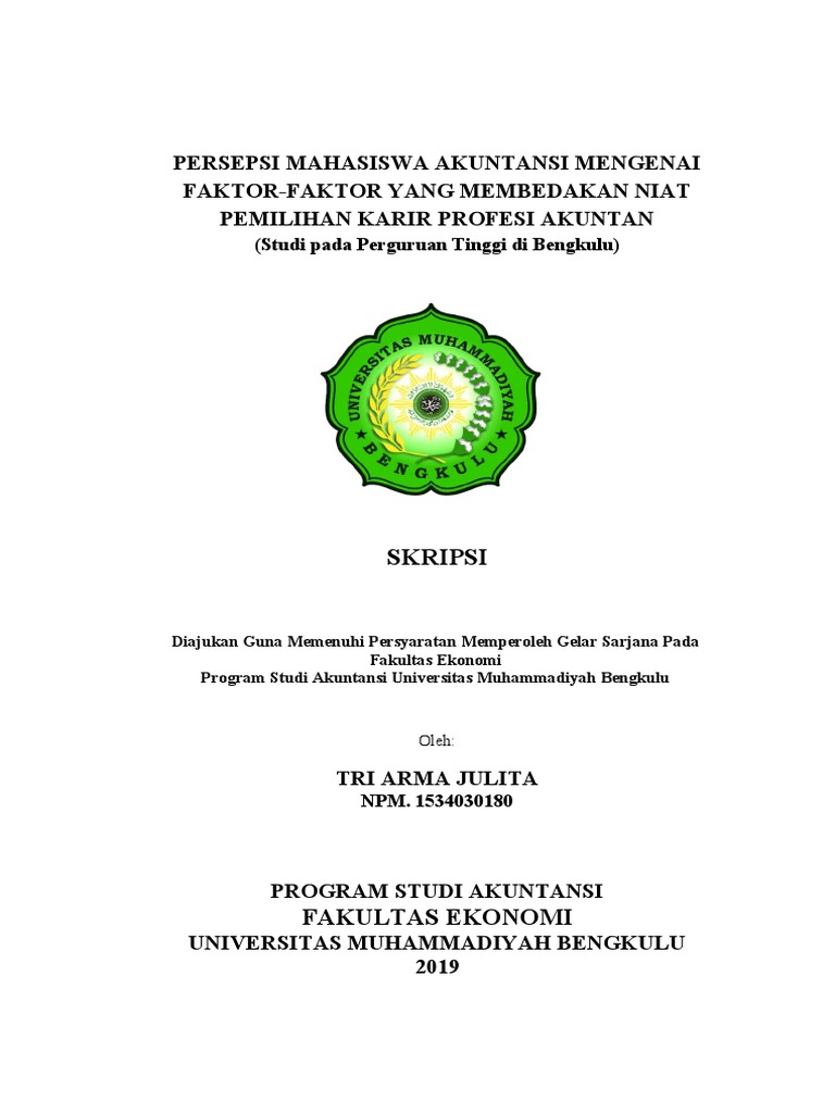 COVER Skripsi | PDF | Bisnis