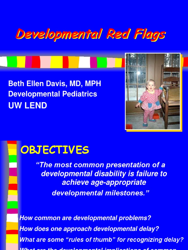 Developmental Red Flags: Uw Lend | Download Free PDF | Autism | Autism ...
