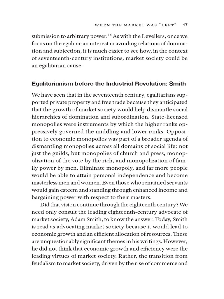 Egalitarianism Before The Industrial Revolution Smith | PDF | Leasehold ...