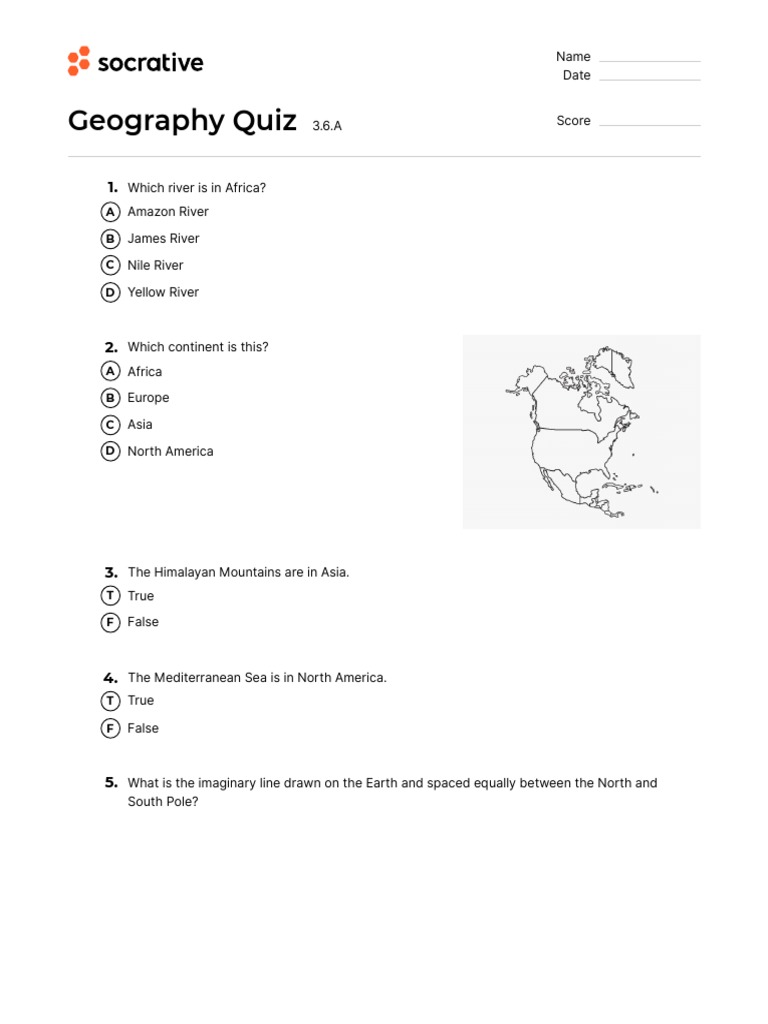 Quiz Geography Quiz | PDF