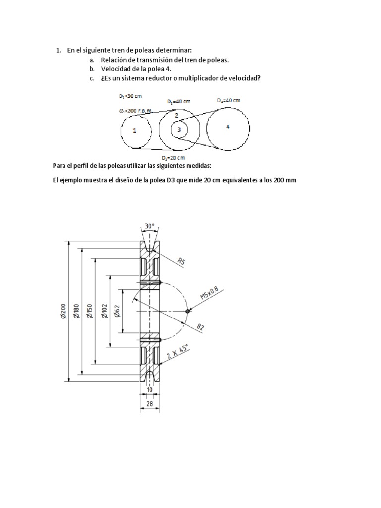 Tren de Poleas | PDF