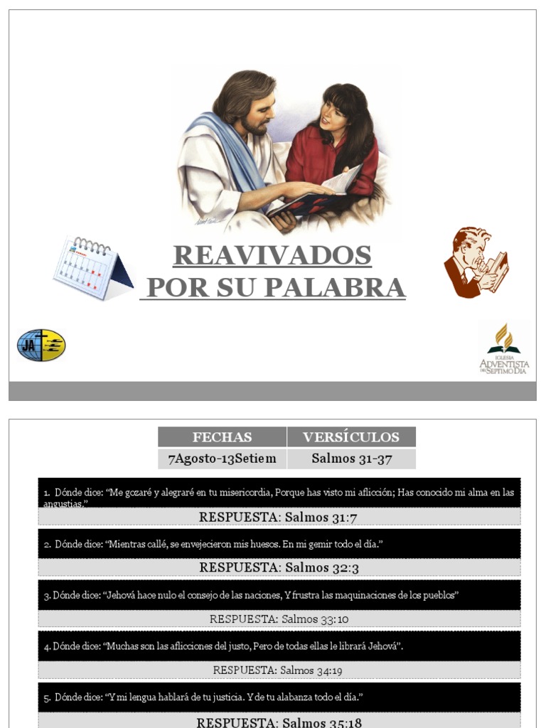 Reavivados Por Su Palabra | PDF | Libros de la Biblia hebrea | El antiguo Israel y Judá