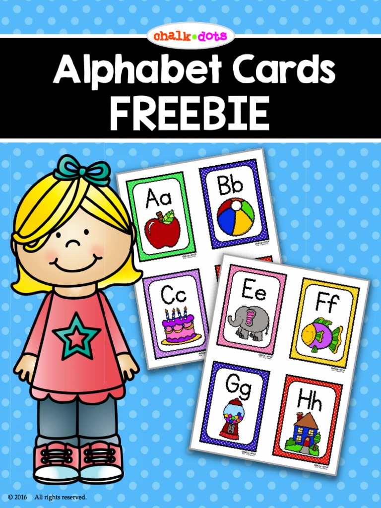 Alphabet Cards: Freebie | PDF | Business