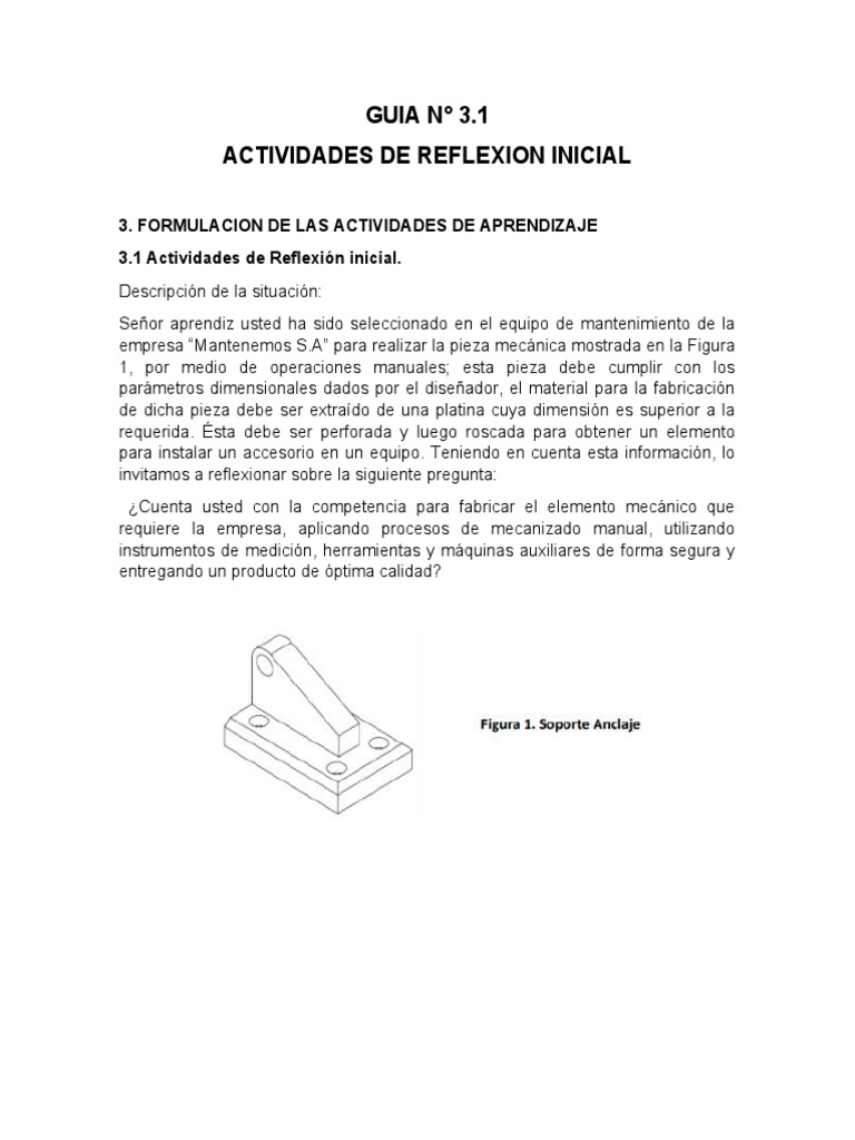 Guia 3.1 - Actividad de Reflexion Inicial | PDF