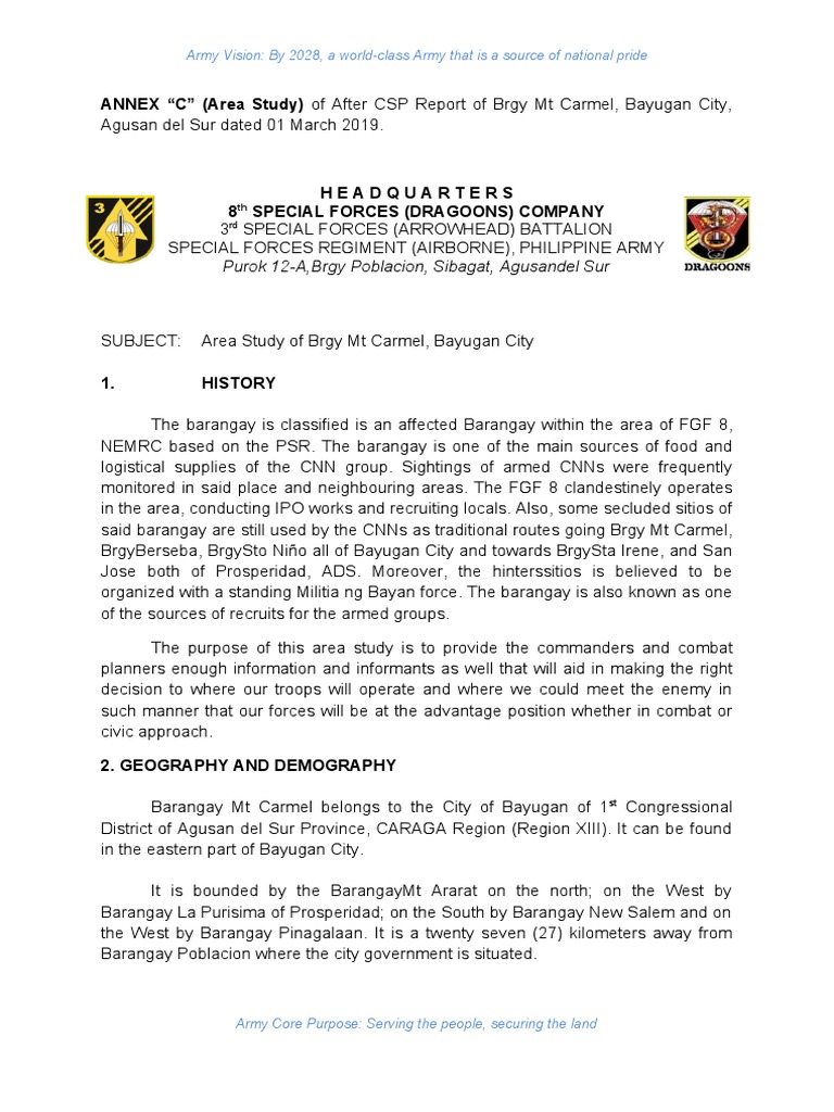Area Study Sample | PDF | Climate | Agriculture