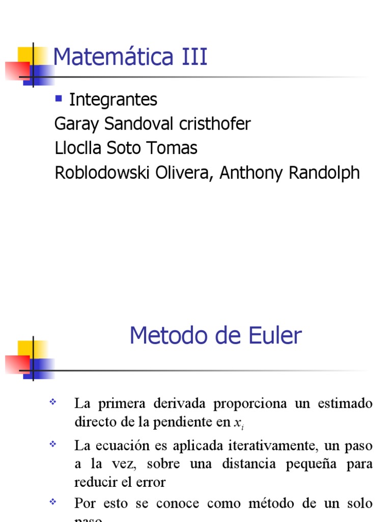 Metodo Euler | PDF