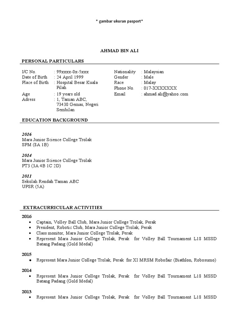 Contoh Resume | PDF | Malaysia | Learning