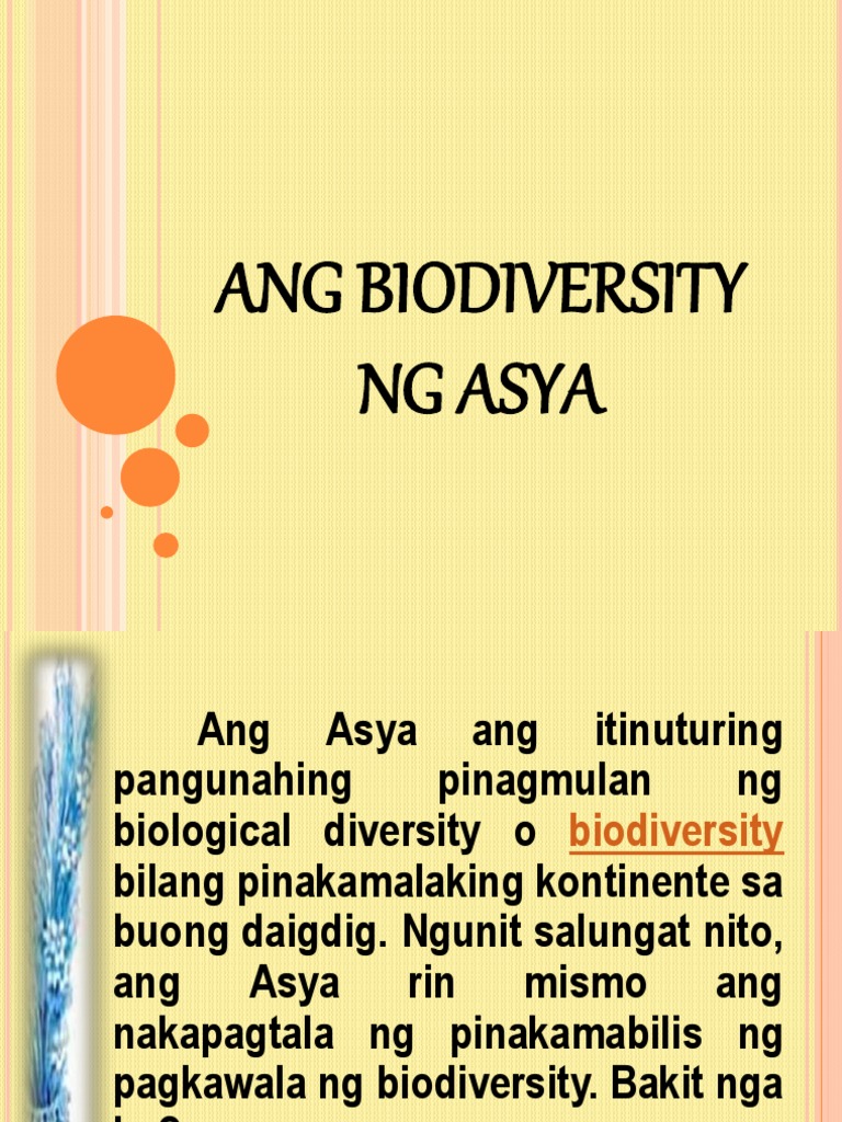 Ang Biodiversity NG Asya PDF | PDF