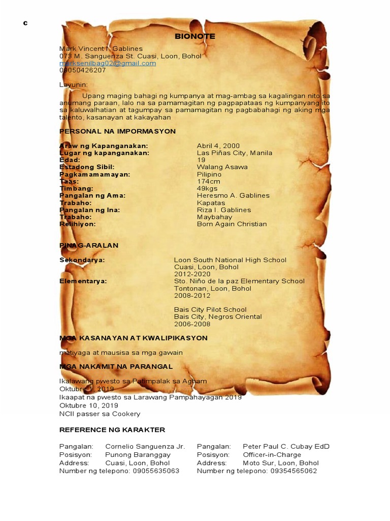 Piling Larangan Performance Task | PDF