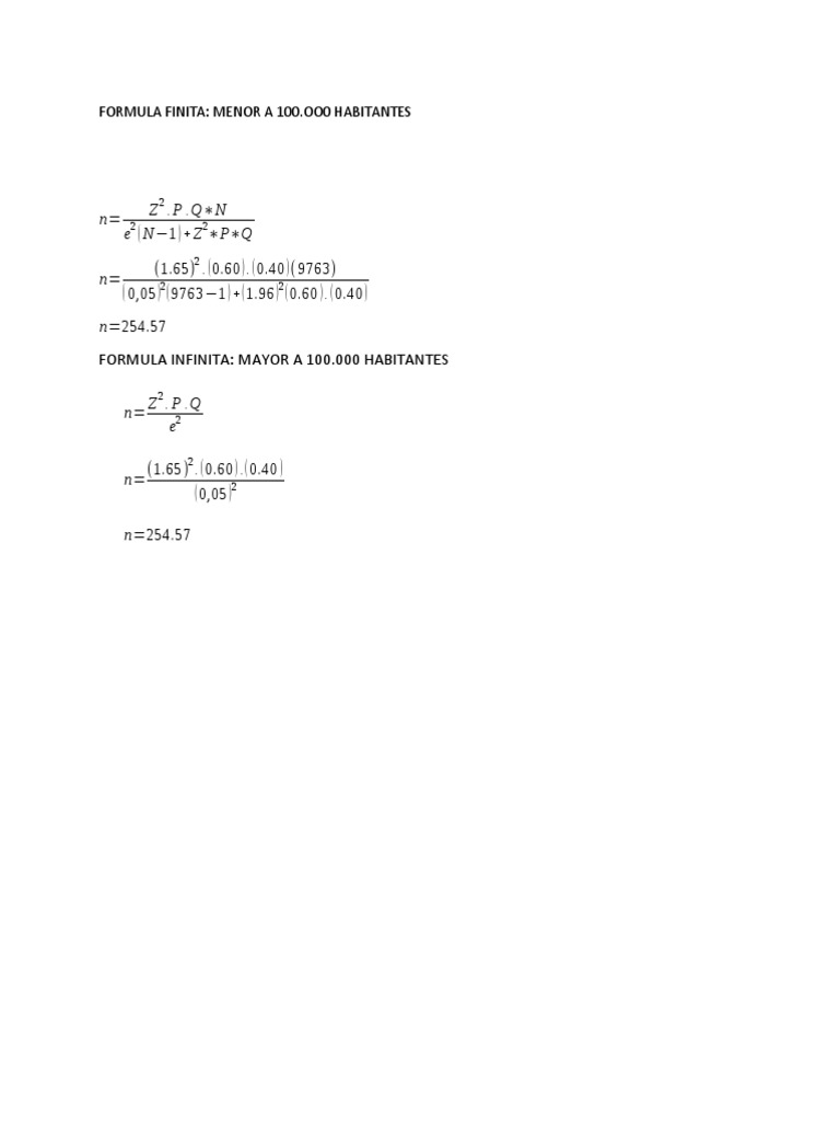 Formato de Formulas Finita e Infinita | PDF