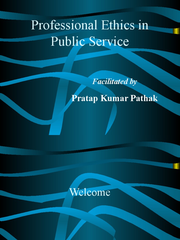 Professional Ethics in Public Service | PDF | Value (Ethics) | Morality