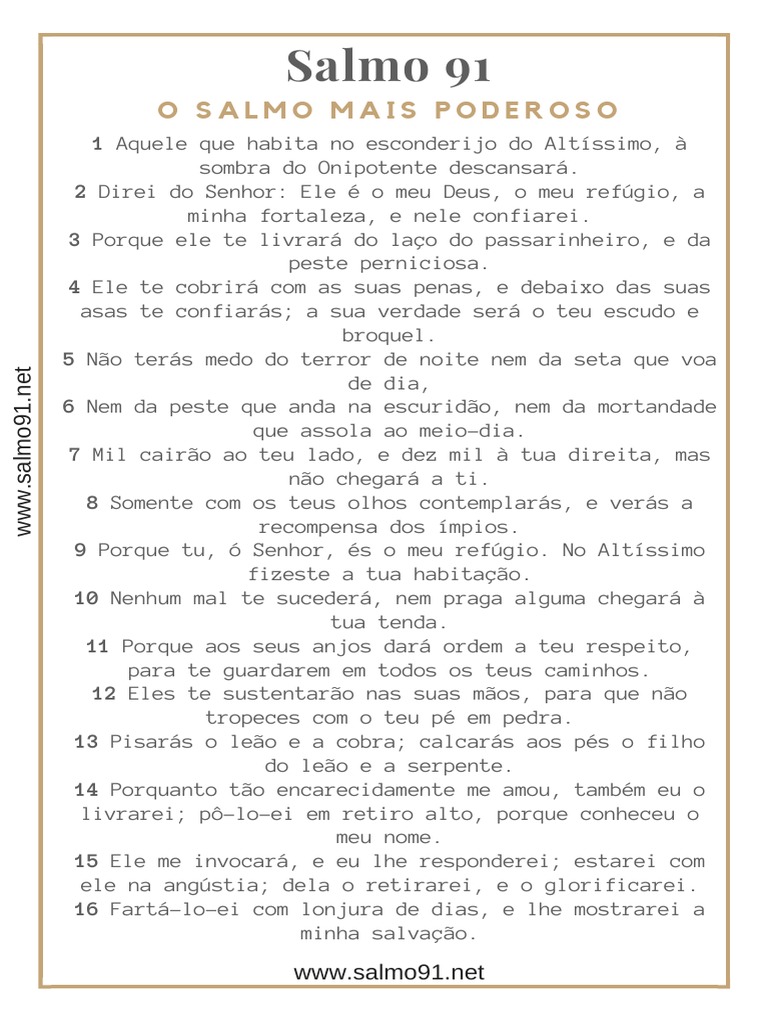 Salmo 91 Imprimir PDF | PDF