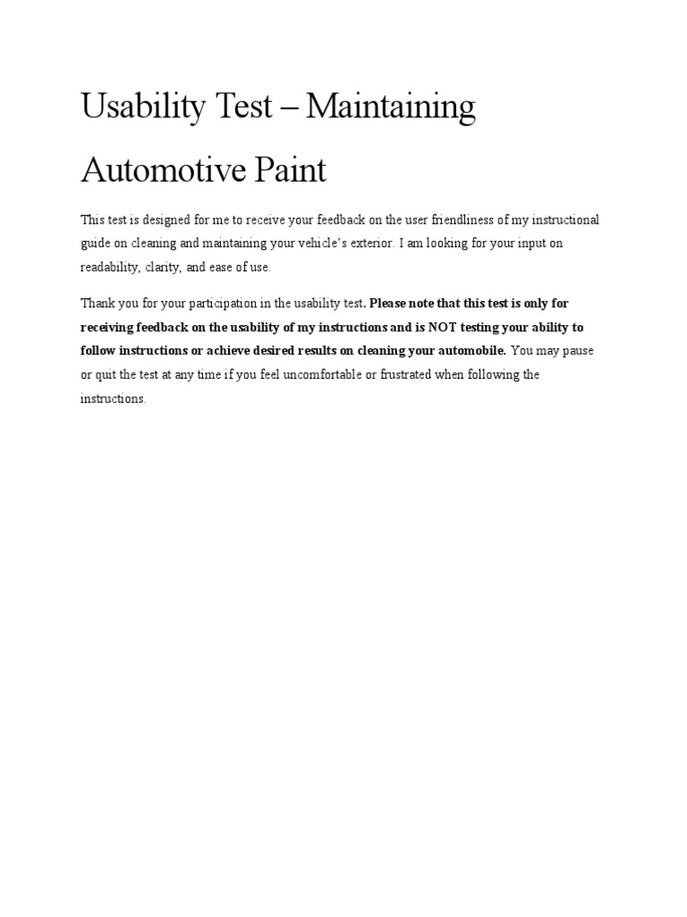 Usability Test - Map Revised | PDF